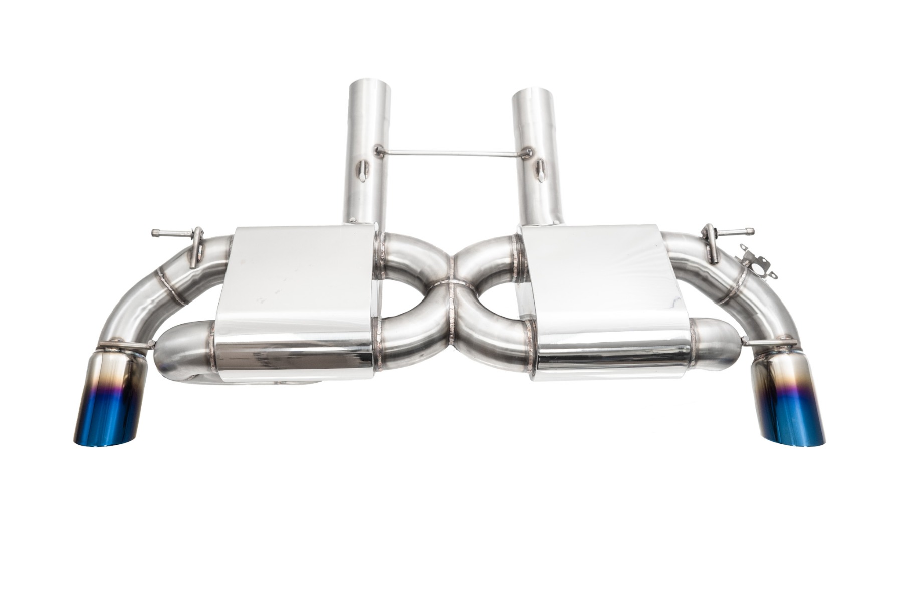 Toyota Supra 19+ OE Type Dual Exit Exhaust System W/ Burnt Blue Tips (3 ...