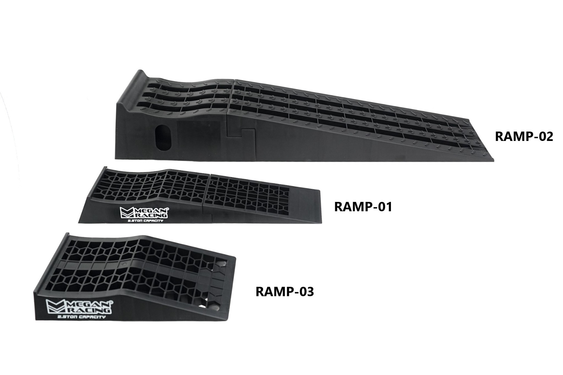 Single Piece 2.5 Ton Drive-On Ramps (Set of 2) – MR-RAMP-03 – Megan Racing